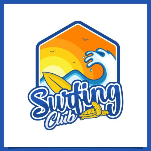 Set Surfing Club logo design collection - $4 - MasterBundles