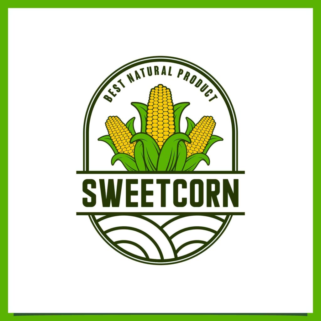 Set Sweetcorn badge logo design collection - $4 - MasterBundles