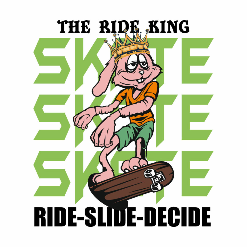 The Ride King T Shirt Design - MasterBundles