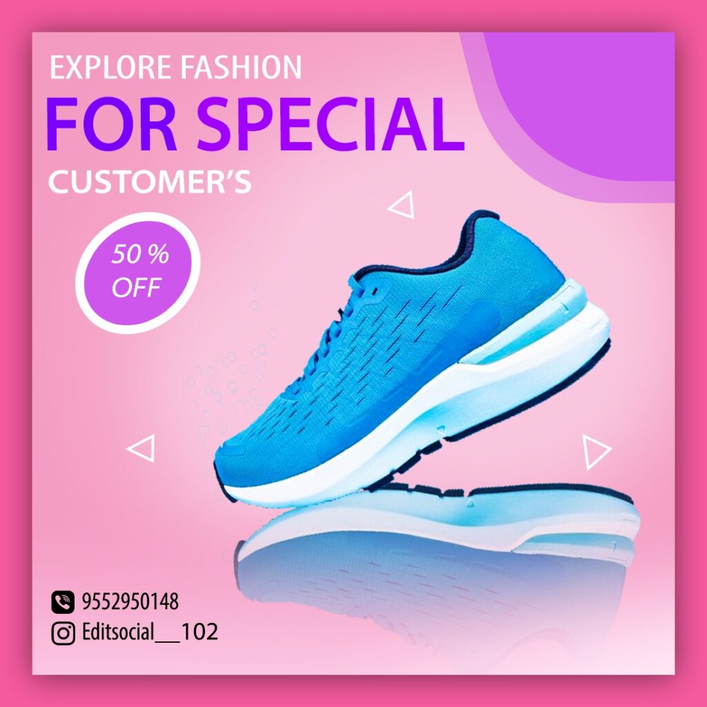 Shoes Post For Social Media - MasterBundles