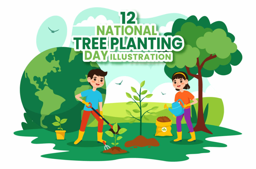 12 National Tree Planting Day Illustration - MasterBundles