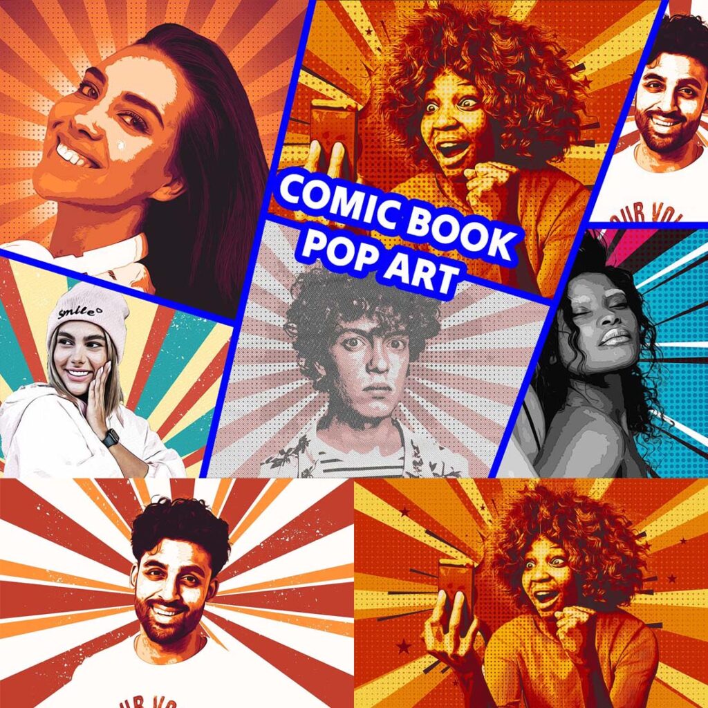 Editable Comic Art Photo Effect - MasterBundles