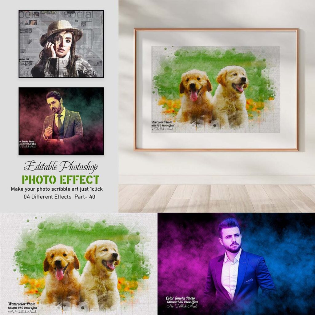 Photoshop Editable Photo Effect - MasterBundles