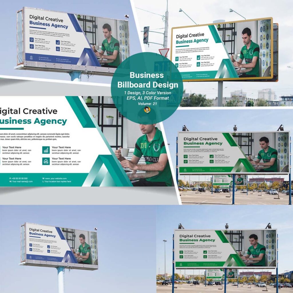 Business Billboard Design Template - MasterBundles