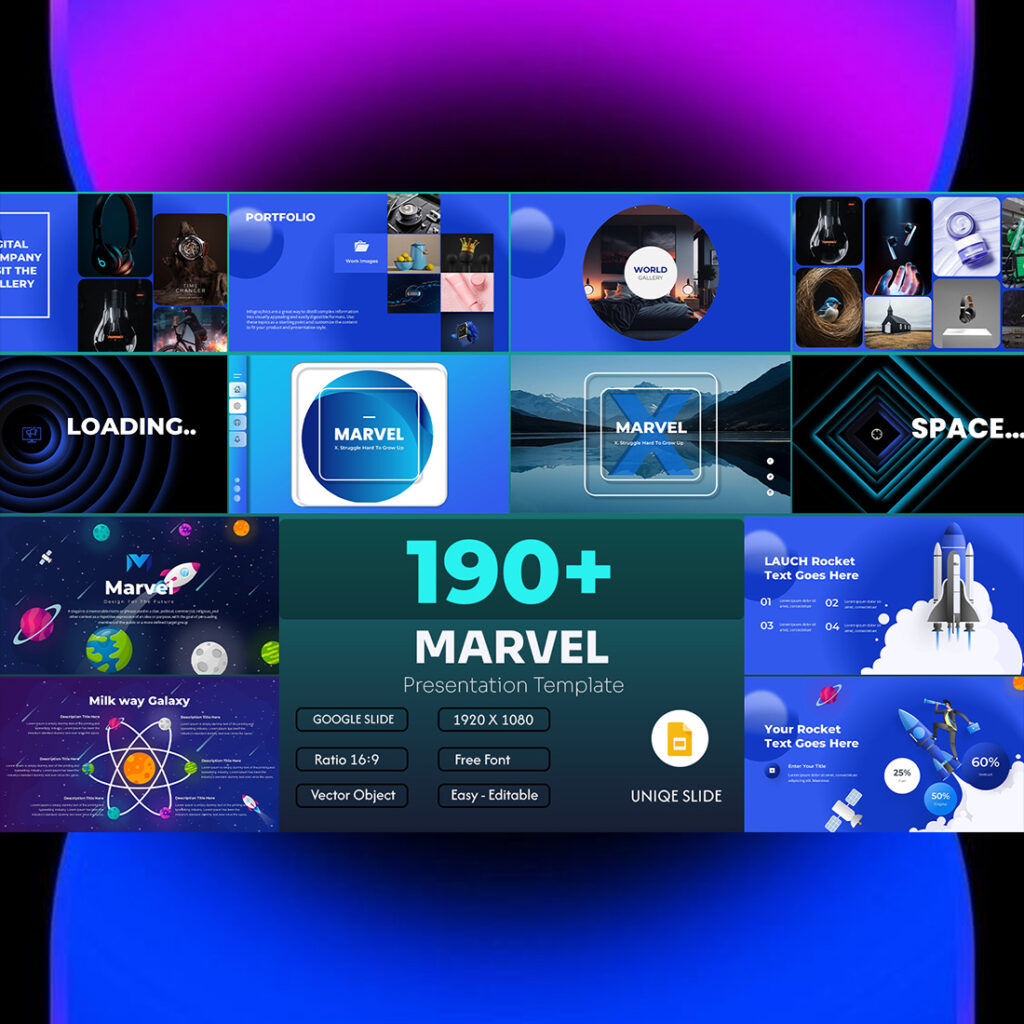 Marvel Plan Google Slide Presentation Template - MasterBundles