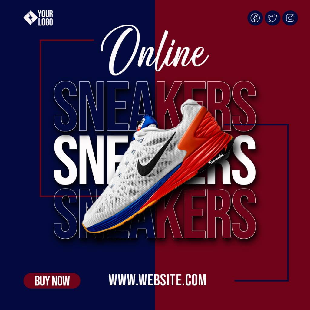 Shoes Post Design For Instagram - MasterBundles