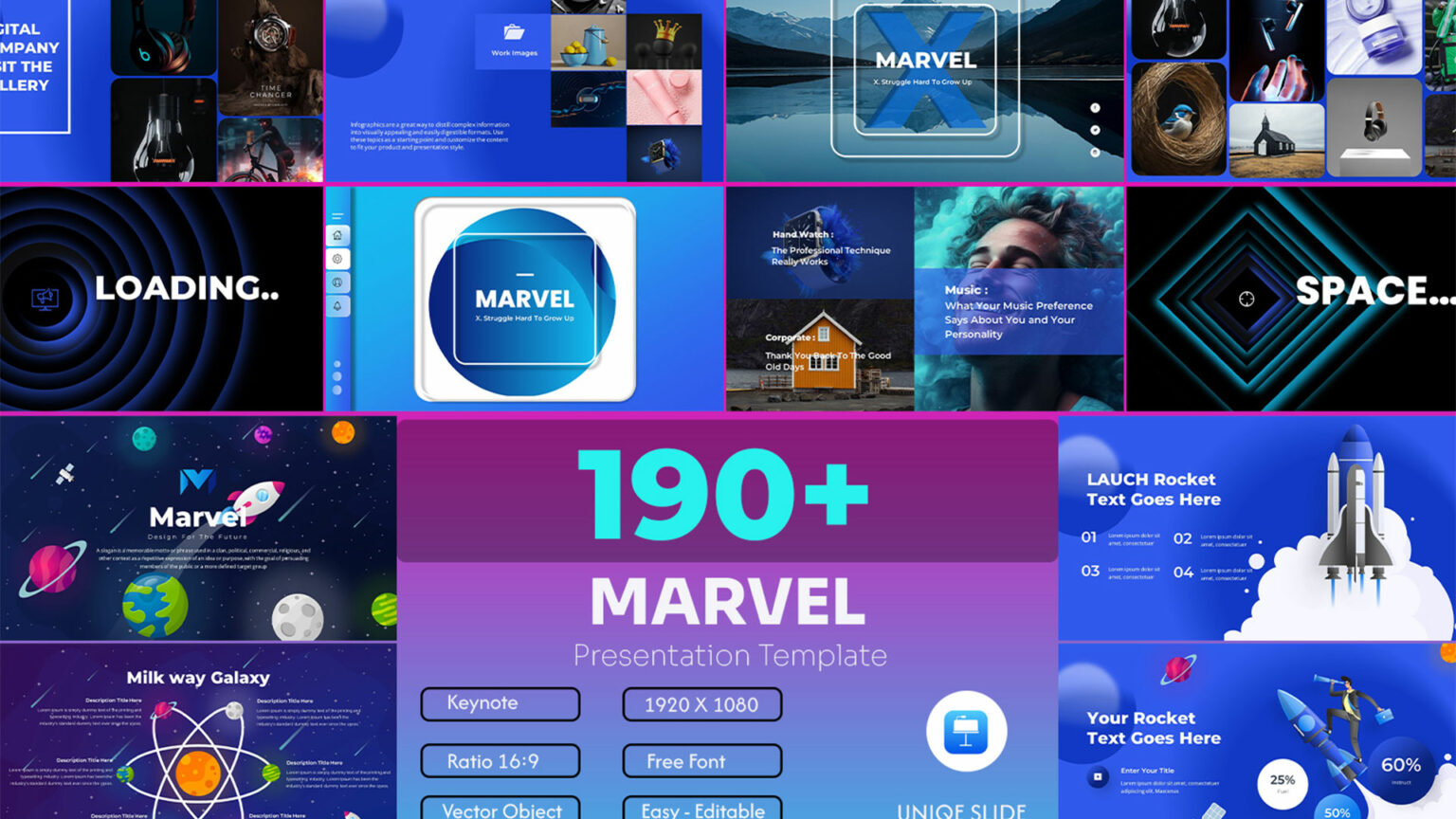 Marvel Business Plan Keynote Template - MasterBundles