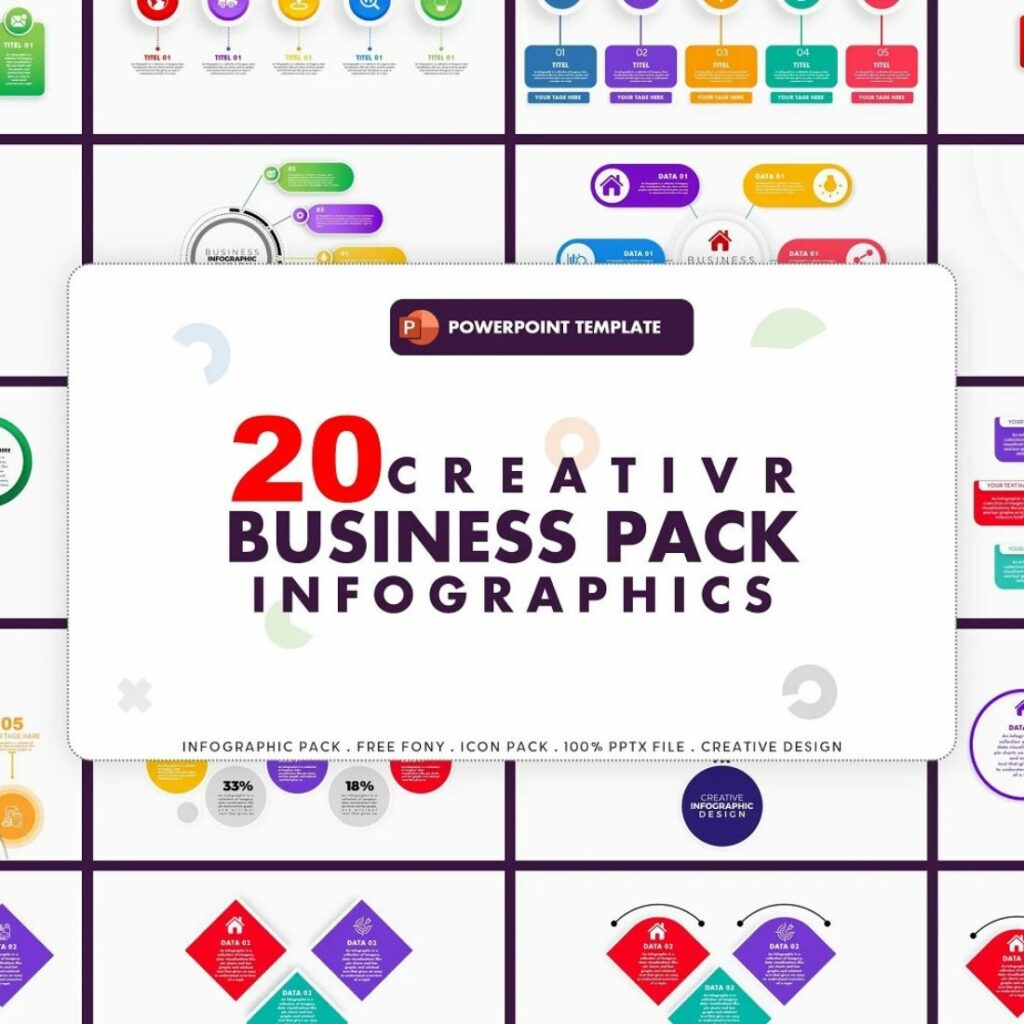 Business infographic Template, PowerPoint Template - MasterBundles