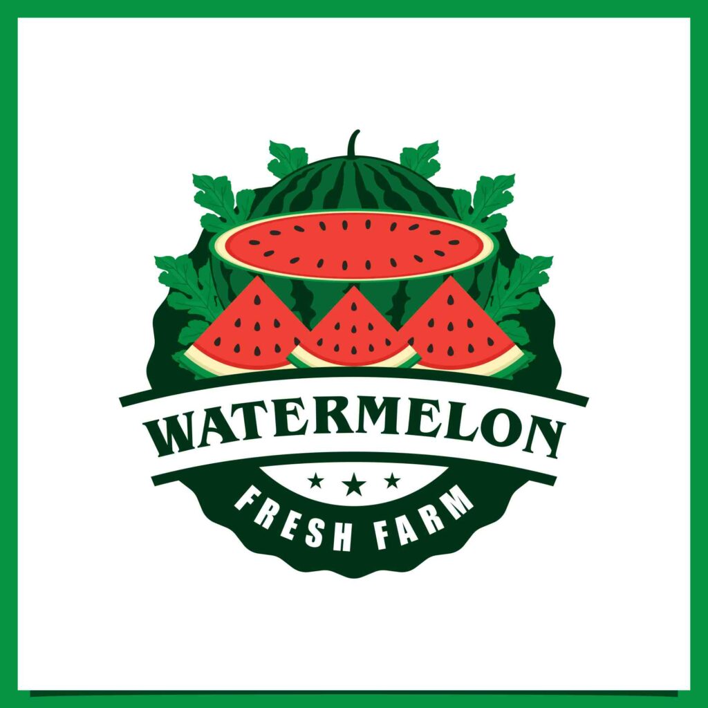 Set Watermelon badge logo design collection - $6 - MasterBundles