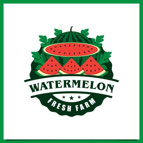 Set Watermelon badge logo design collection - $6 - MasterBundles