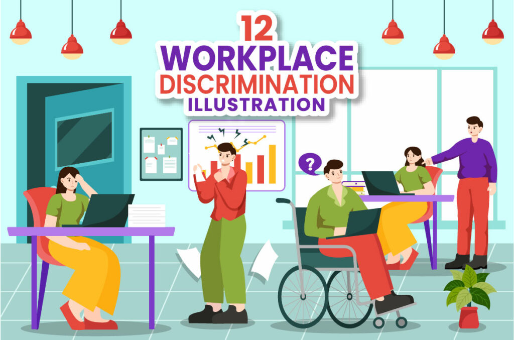 12 Workplace Discrimination Illustration - MasterBundles