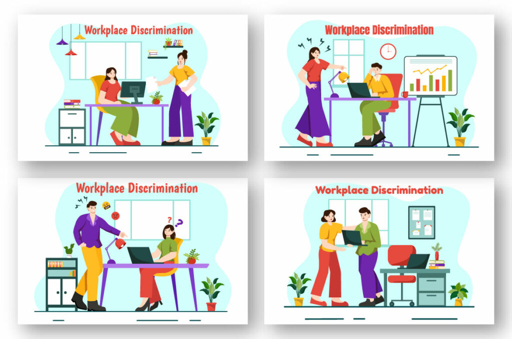 12 Workplace Discrimination Illustration - MasterBundles