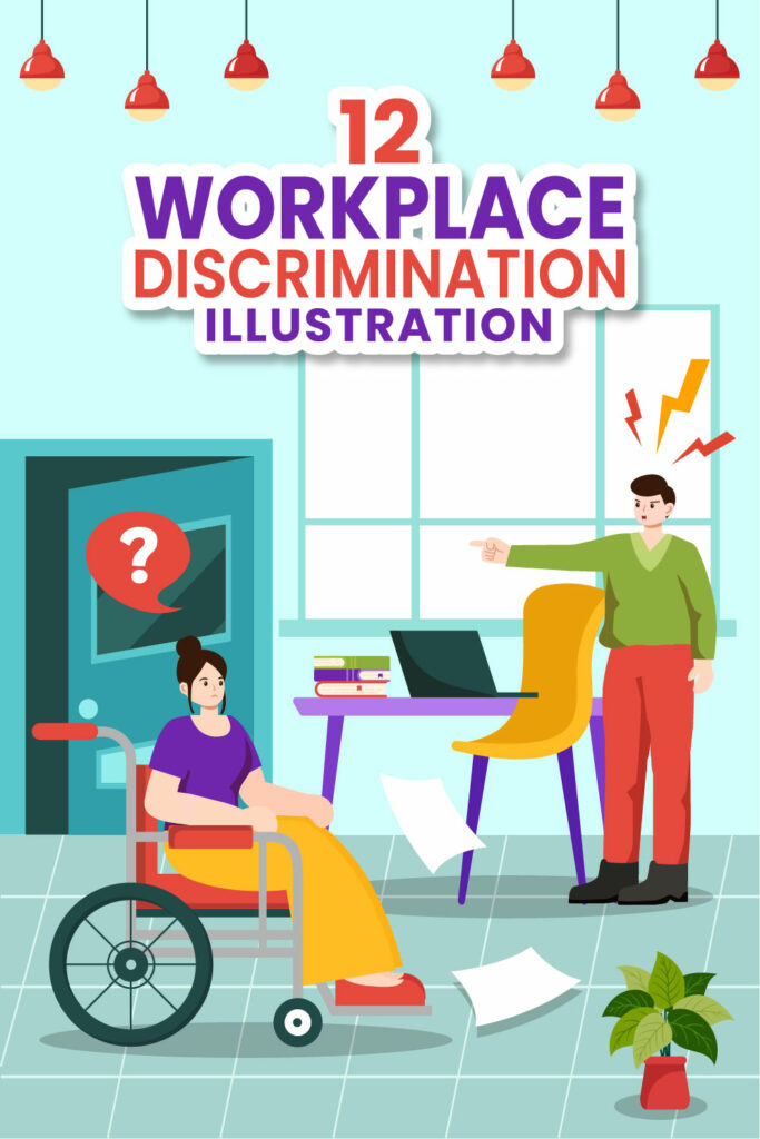12 Workplace Discrimination Illustration - MasterBundles