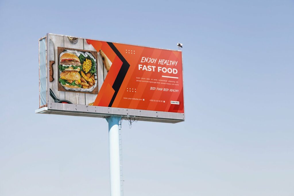 Fast Food Billboard Template - MasterBundles
