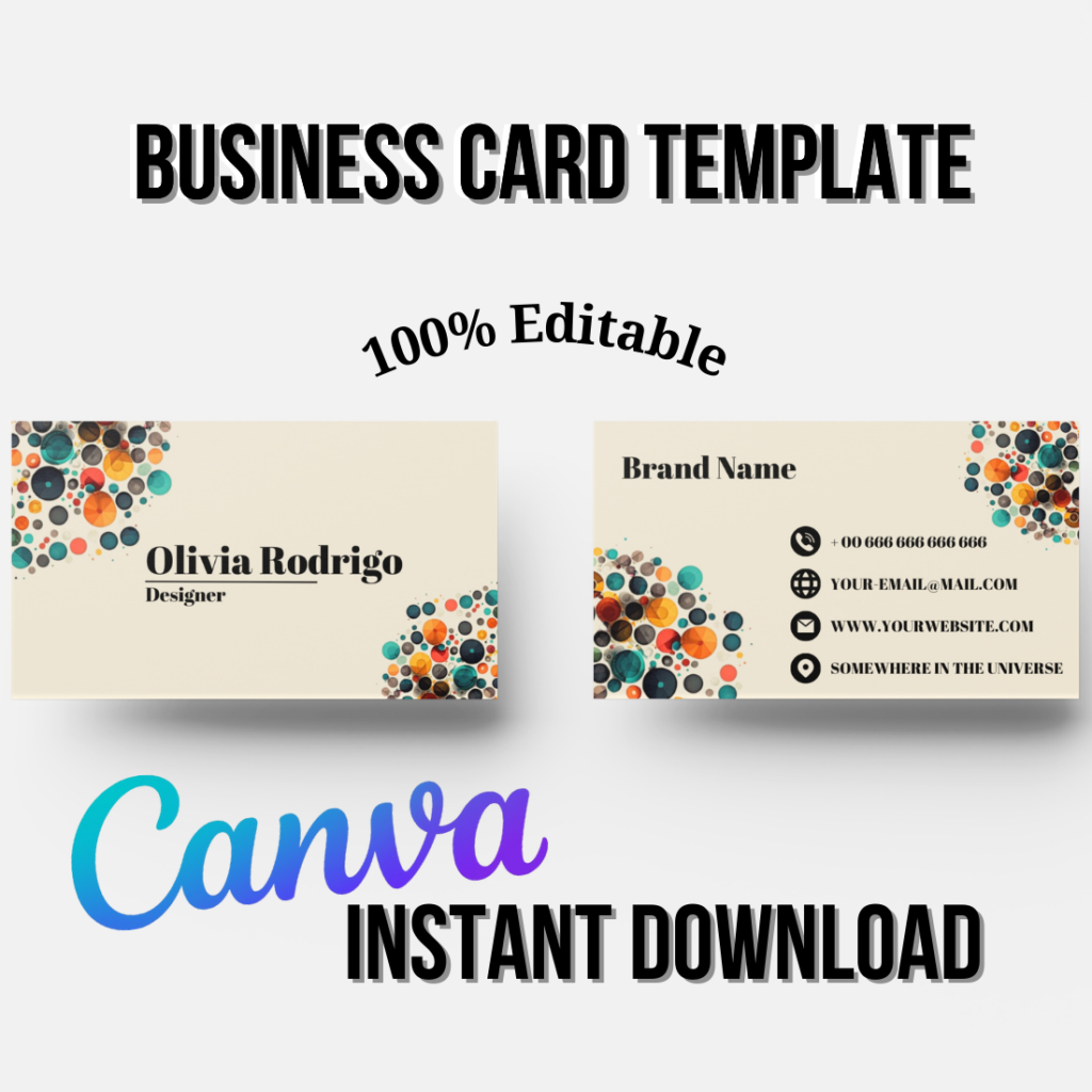Modern Business Card Template - DIY Template - New Hight Quality Canva ...