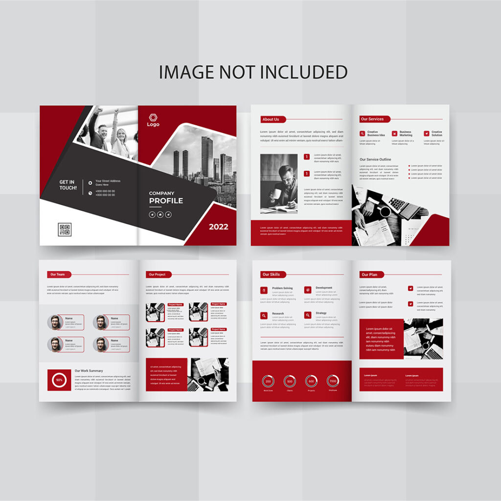 Vector Creative Company Profile Template Design - MasterBundles