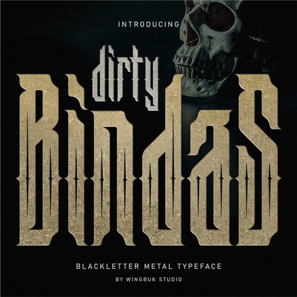 Bindas | Blackletter Font - MasterBundles