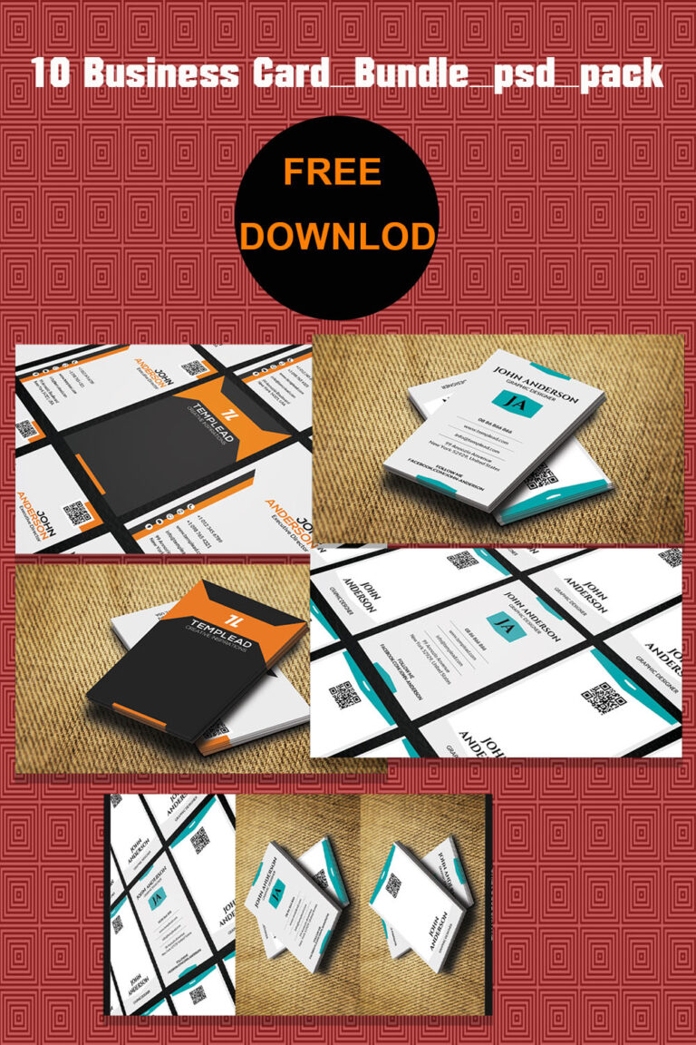 10 Business Card Bundle psd pack - MasterBundles