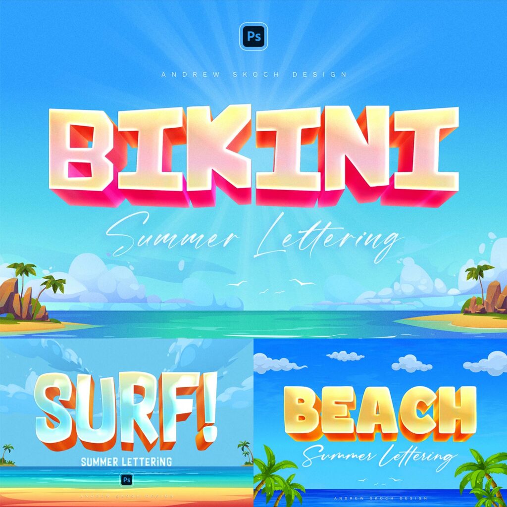 Summer Text Effects - MasterBundles