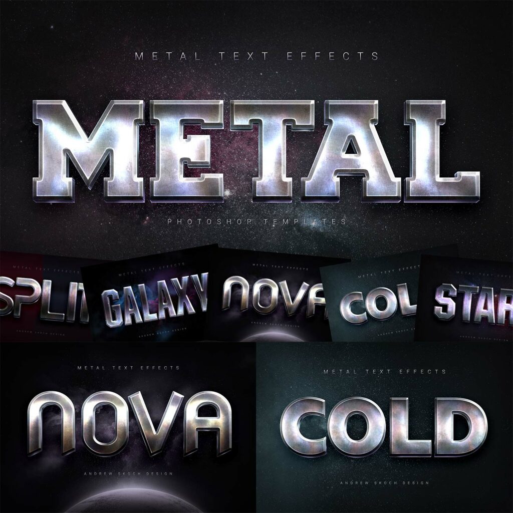 Metal Text Effects - MasterBundles