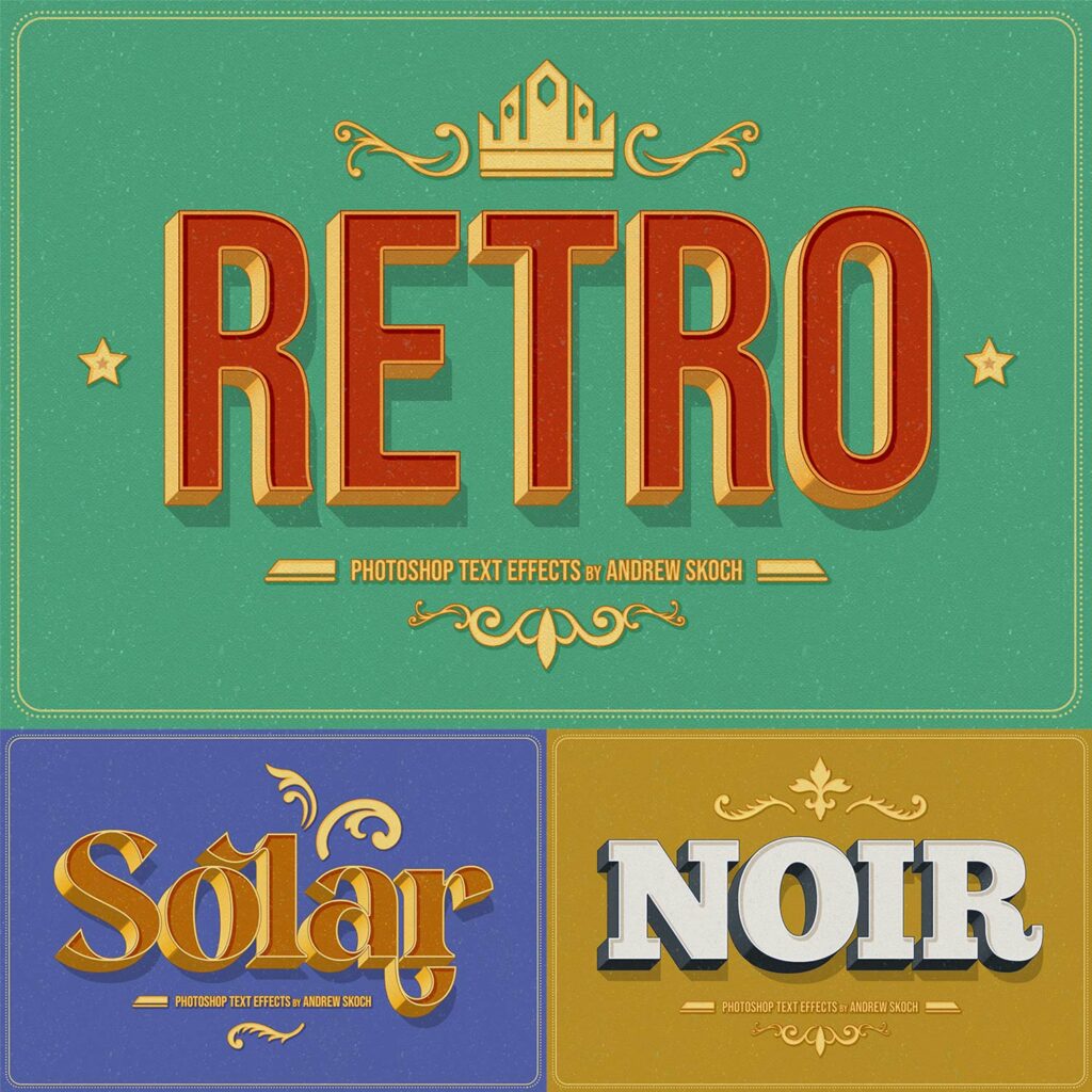 Retro Text Effects - MasterBundles