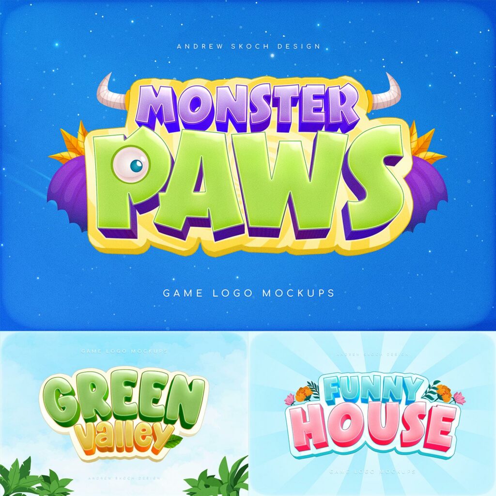 Game Logo Text Effects - MasterBundles