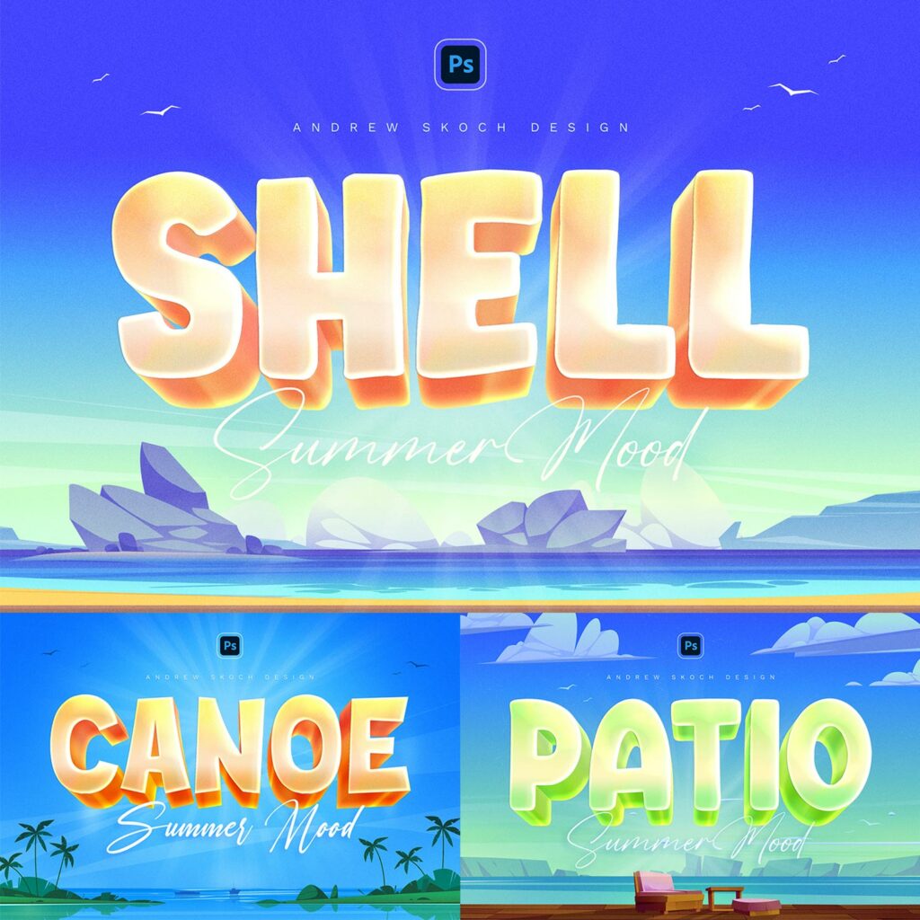 Summer Text Effects - MasterBundles