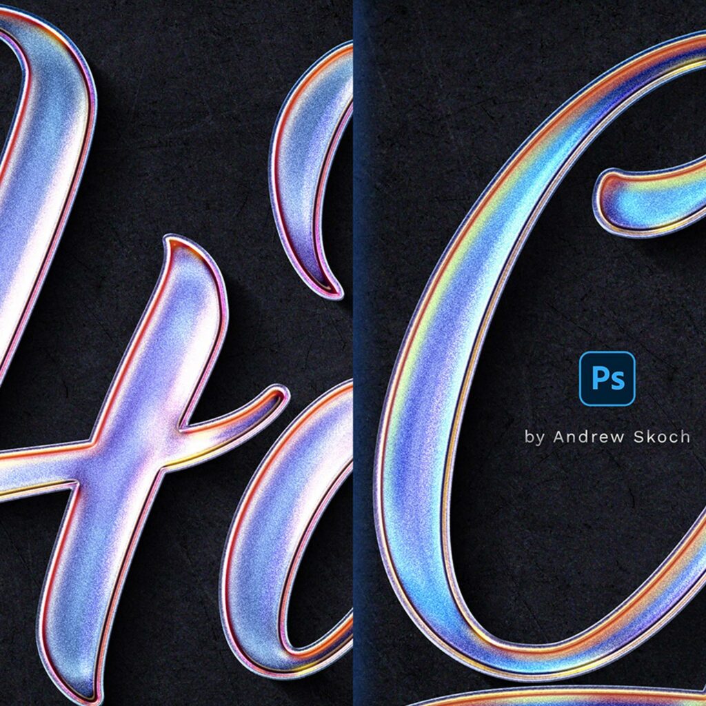 Holographic Text Effects - MasterBundles