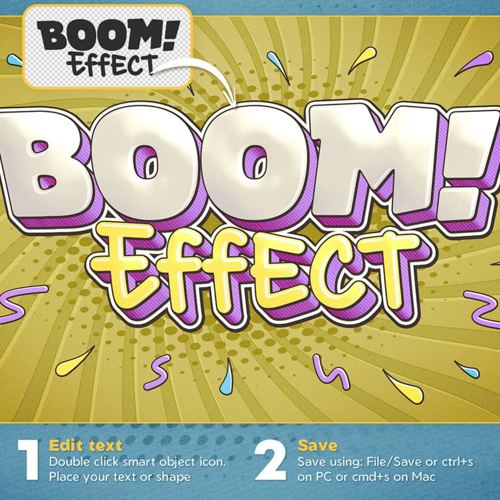 Boom Text Effects - MasterBundles