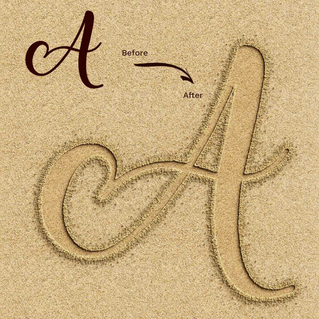 Sand Effect Photoshop Action - MasterBundles