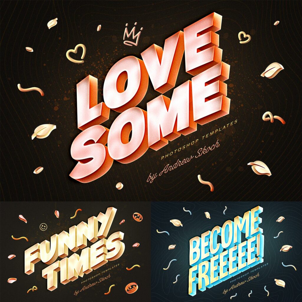 3D Text Effects - MasterBundles
