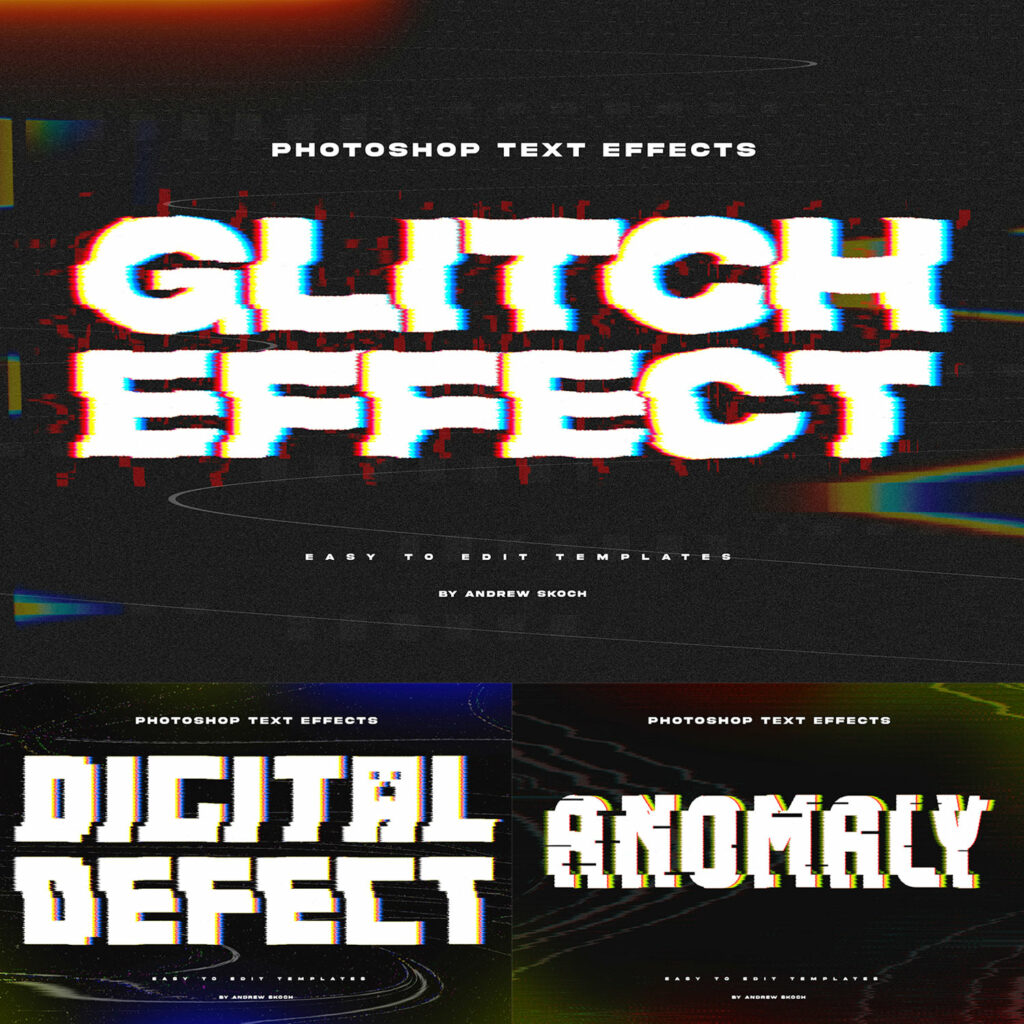 Glitch Text or Logo Effects - MasterBundles