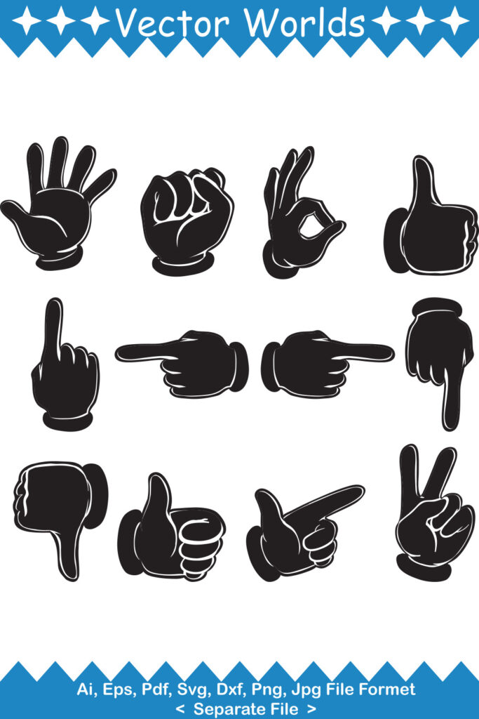 Hands Signs SVG Vector Design - MasterBundles