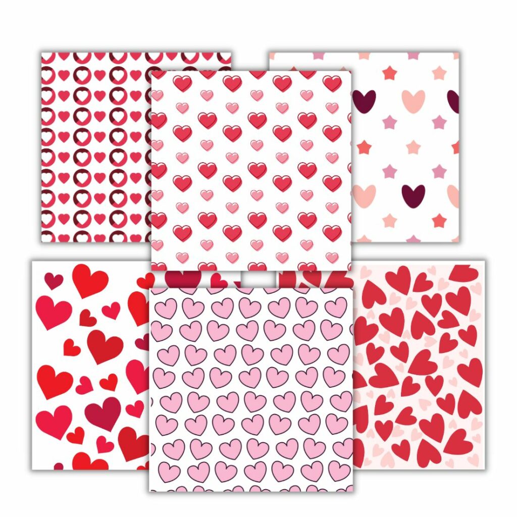 Seamless valentine pattern - MasterBundles