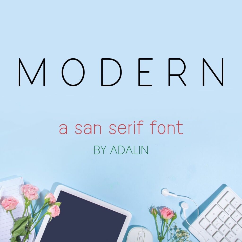 Modern - San Serif font - MasterBundles