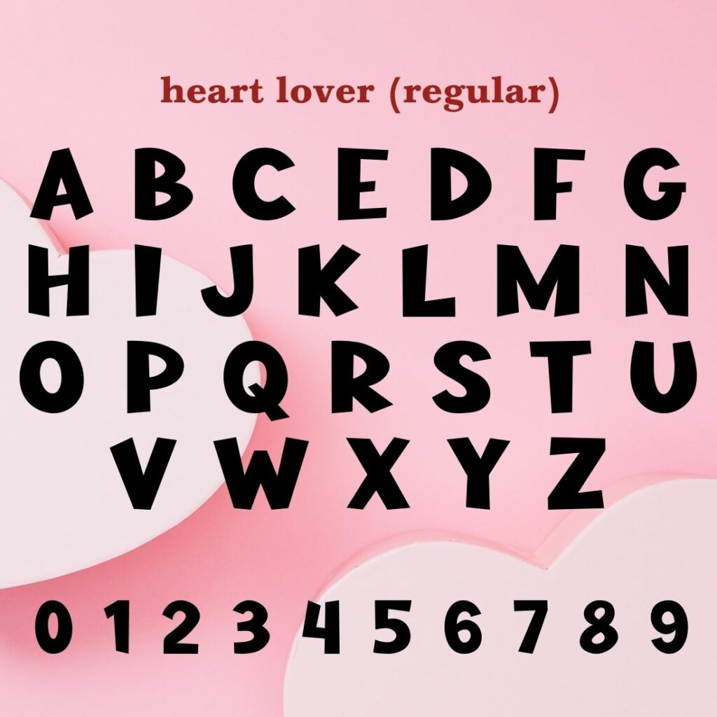 Heart Lover Font - MasterBundles