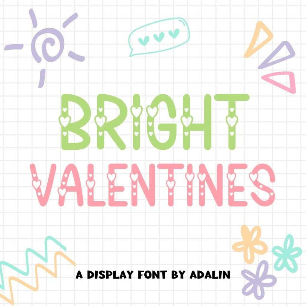 Bright Valentines - Display font - MasterBundles