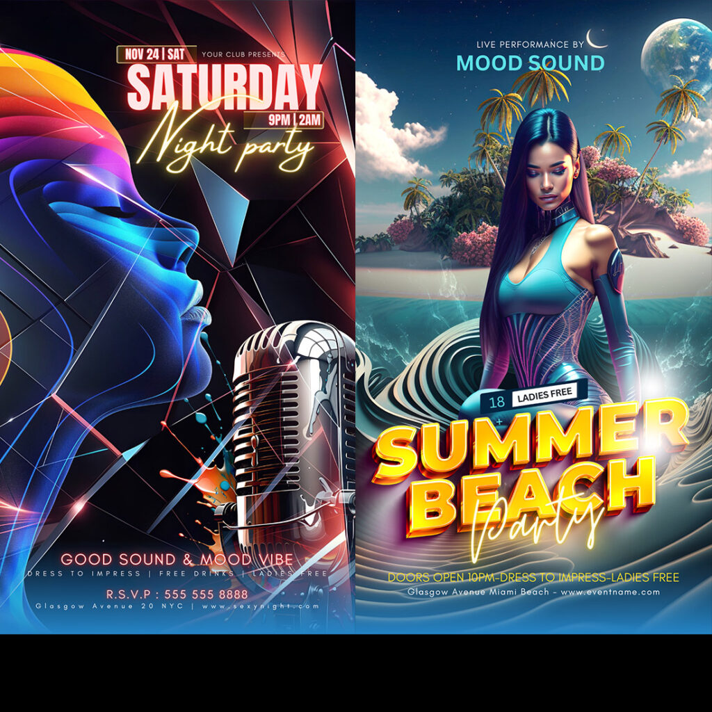 10 Canva Party Templates for Instagram, TikTok and Youtube