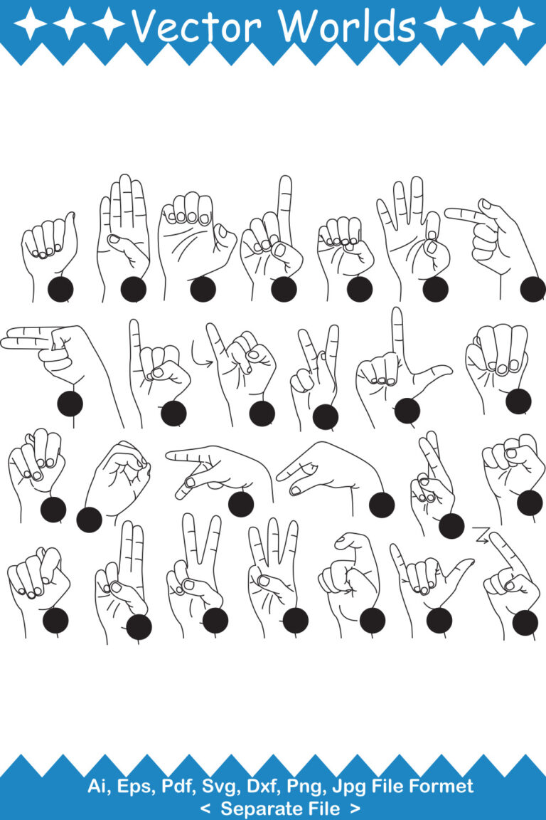 Hands Signs SVG Vector Design - MasterBundles