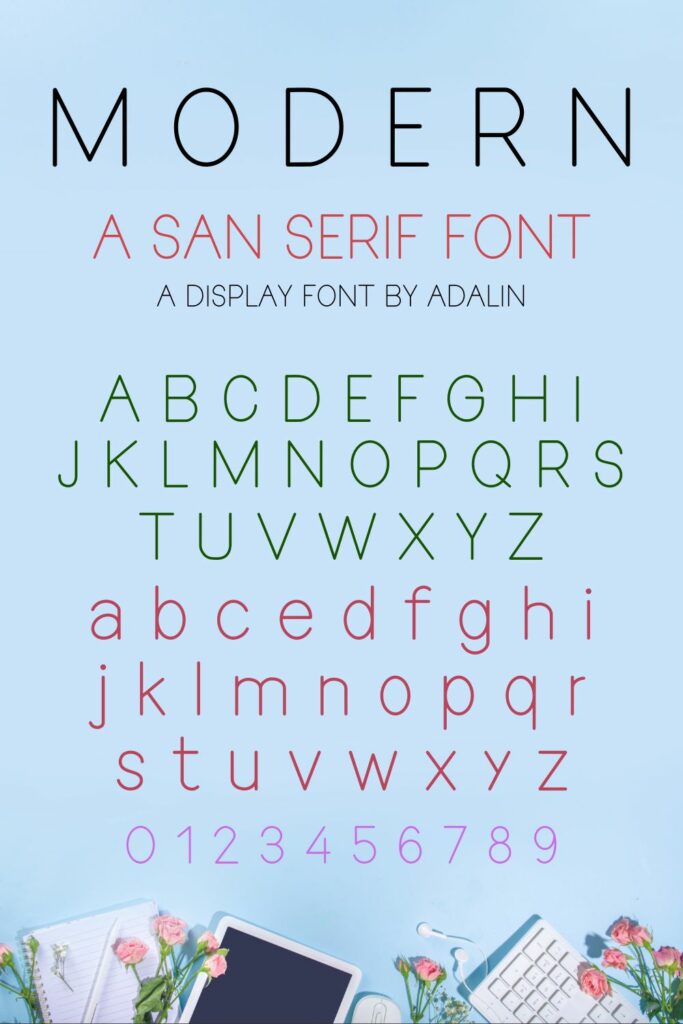 Modern - San Serif font - MasterBundles
