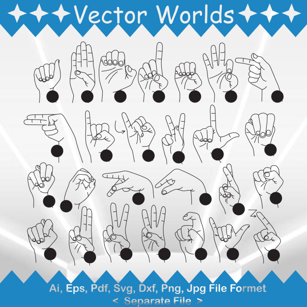 Hands Signs SVG Vector Design - MasterBundles