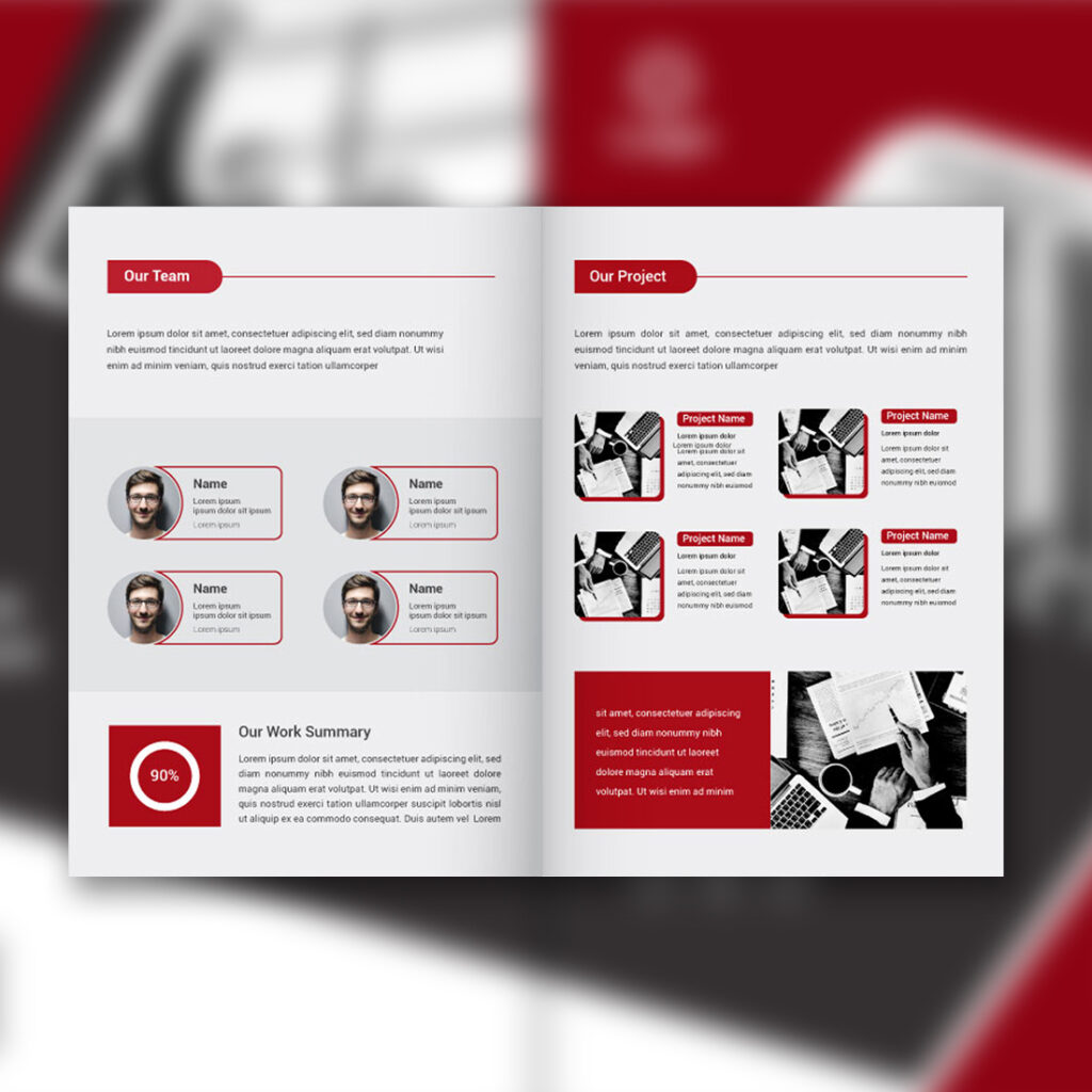 Vector Creative Company Profile Template Design - MasterBundles