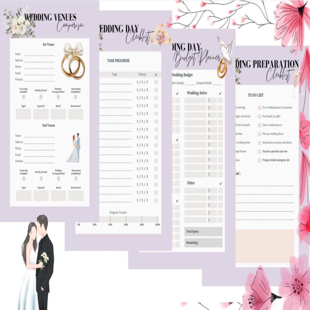 Wedding planner printable.Wedding planner binder.Wedding planner ...