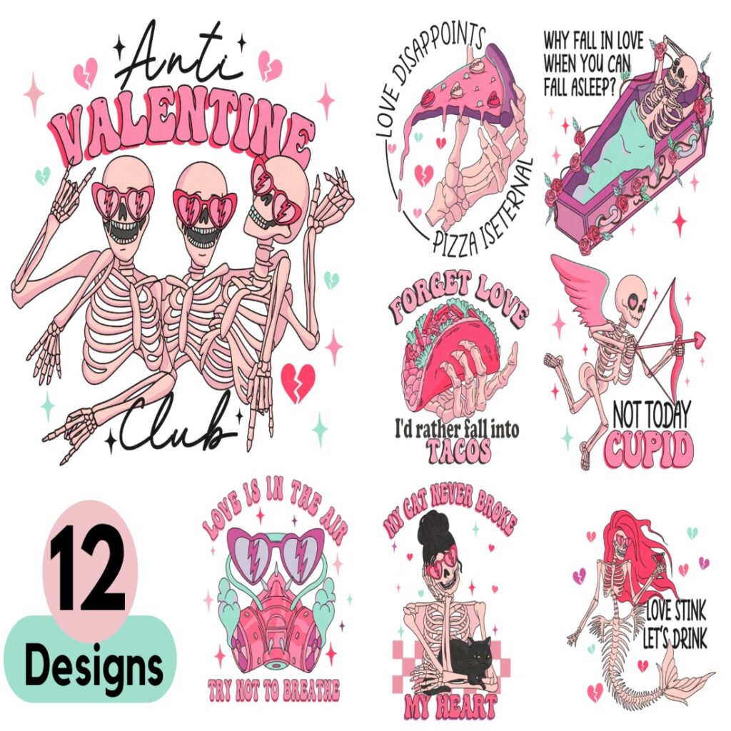 Anti Valentine Day Clipart Bundle - MasterBundles