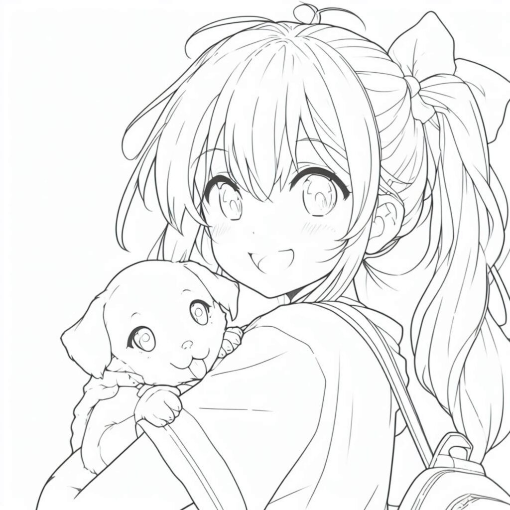 12 High Quality Anime Coloring Book Pages for just 8$ - MasterBundles