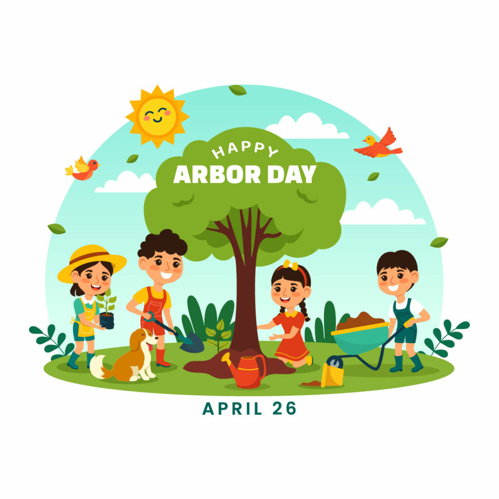 12 Happy Arbor Day Illustration - MasterBundles