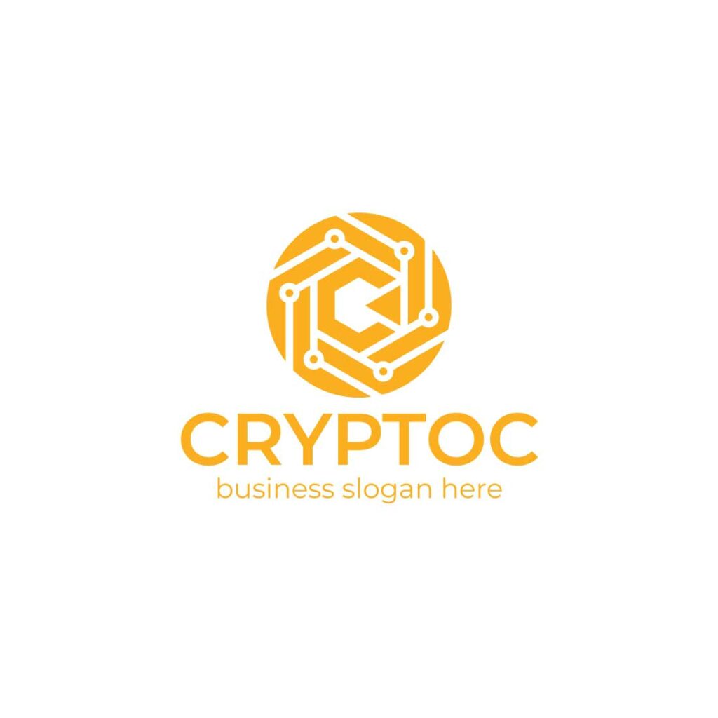 Letter C crypto coin logo design - MasterBundles