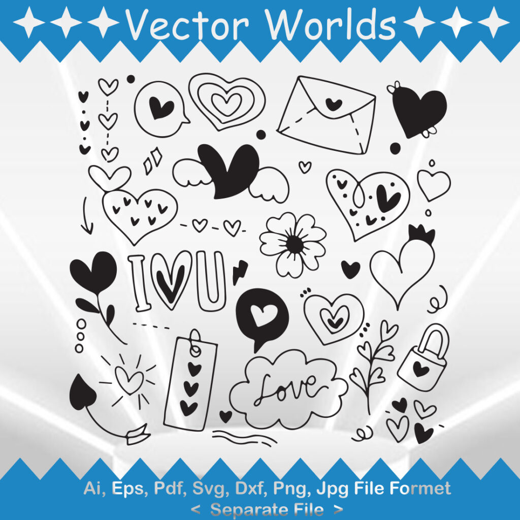 Love Drawing SVG Vector Design - MasterBundles