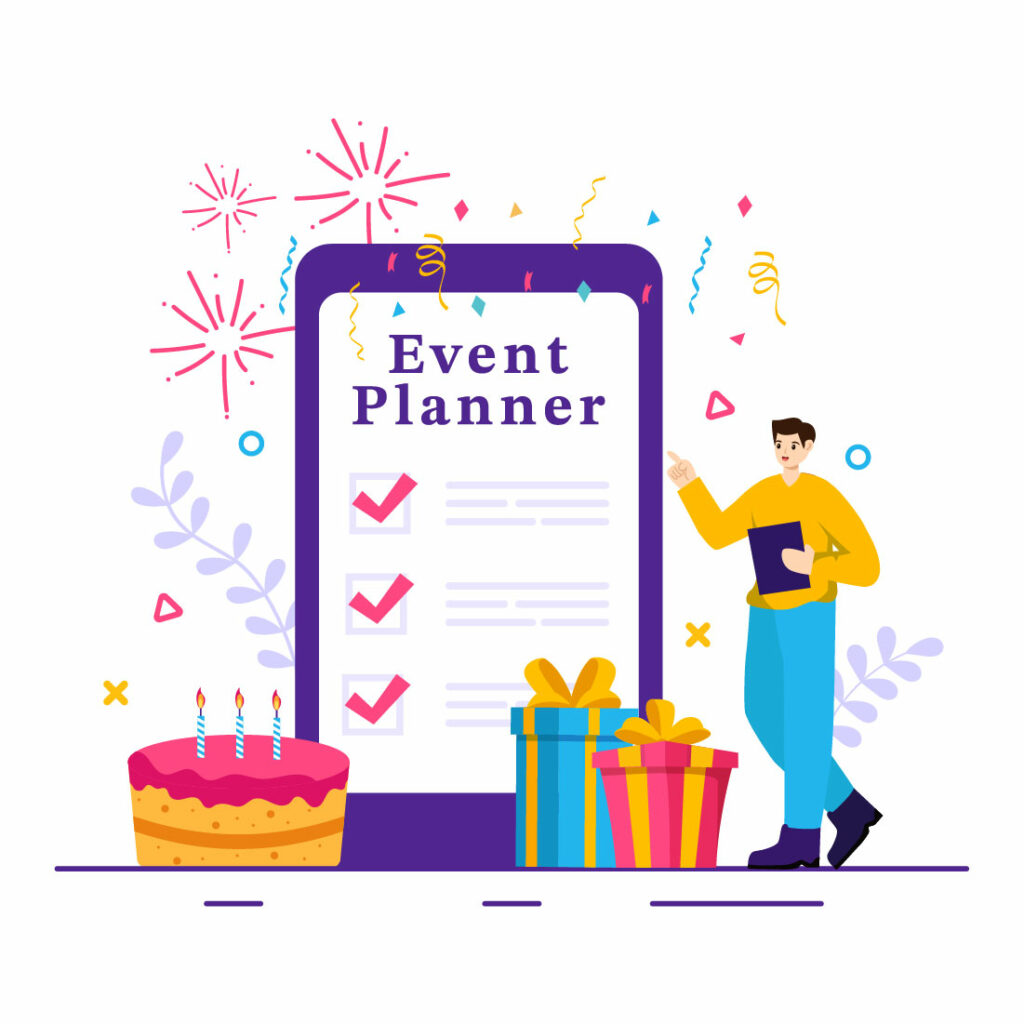 12 Event Planner Illustration - MasterBundles