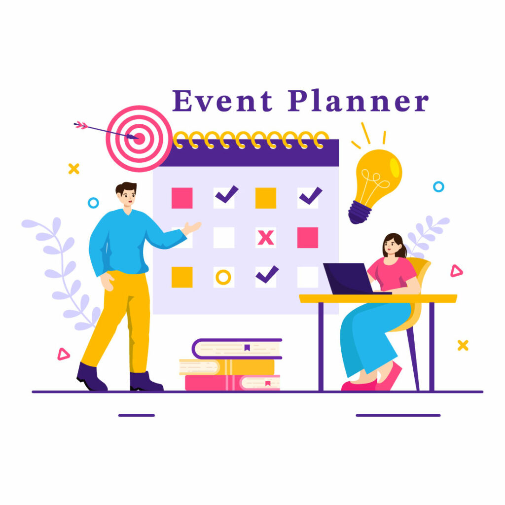 12 Event Planner Illustration - MasterBundles
